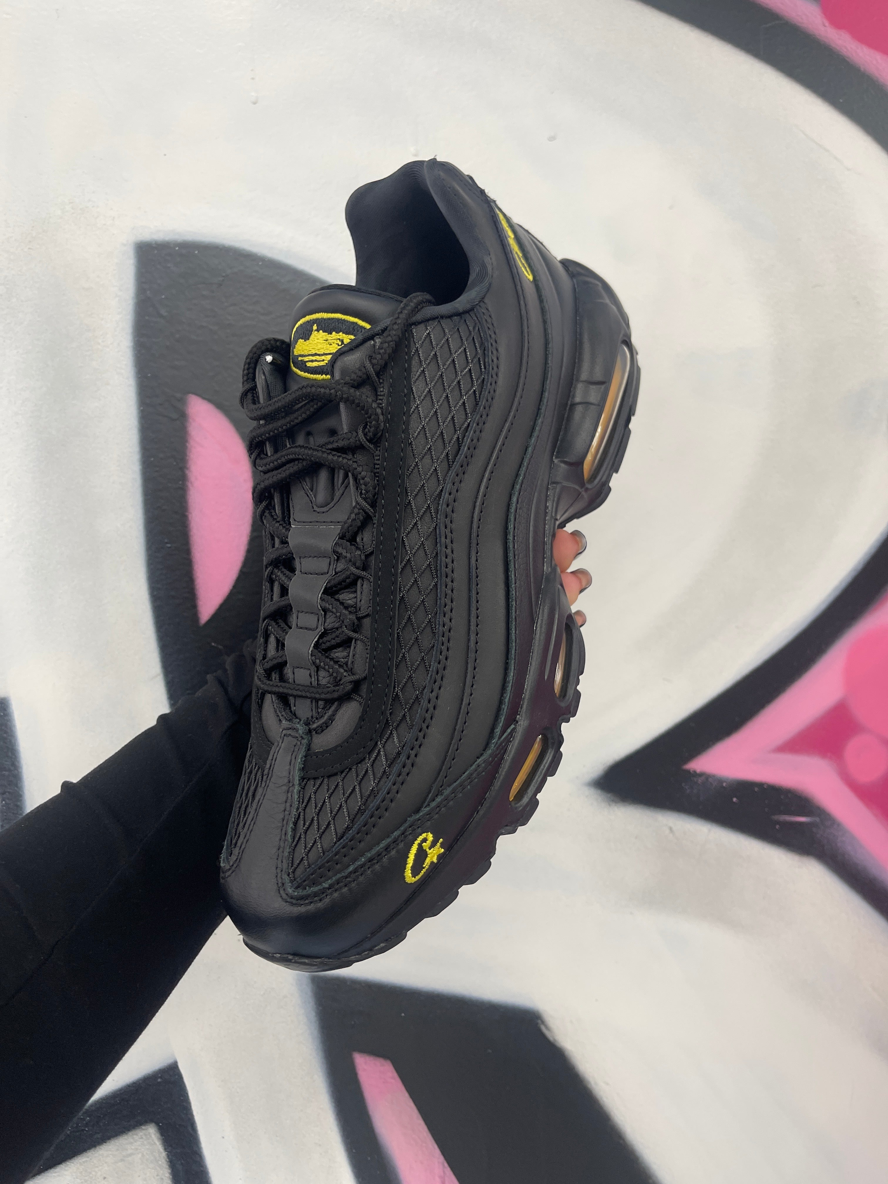 Nike Air Max 95 Corteiz Honey Black (Signed Box & Extra Socks) New 9.5 ...