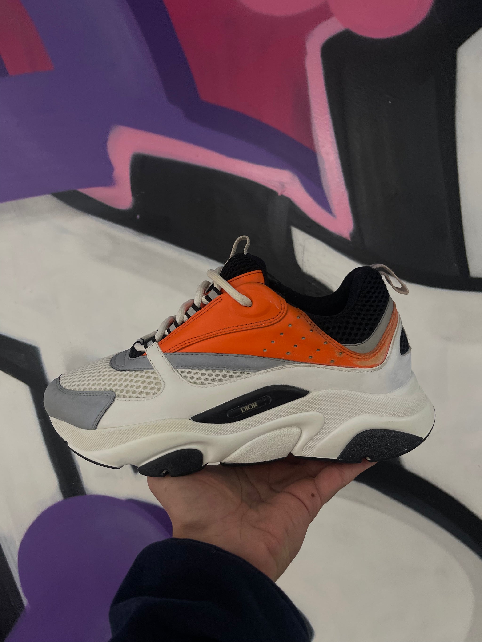 Dior Orange B22 Sneakers