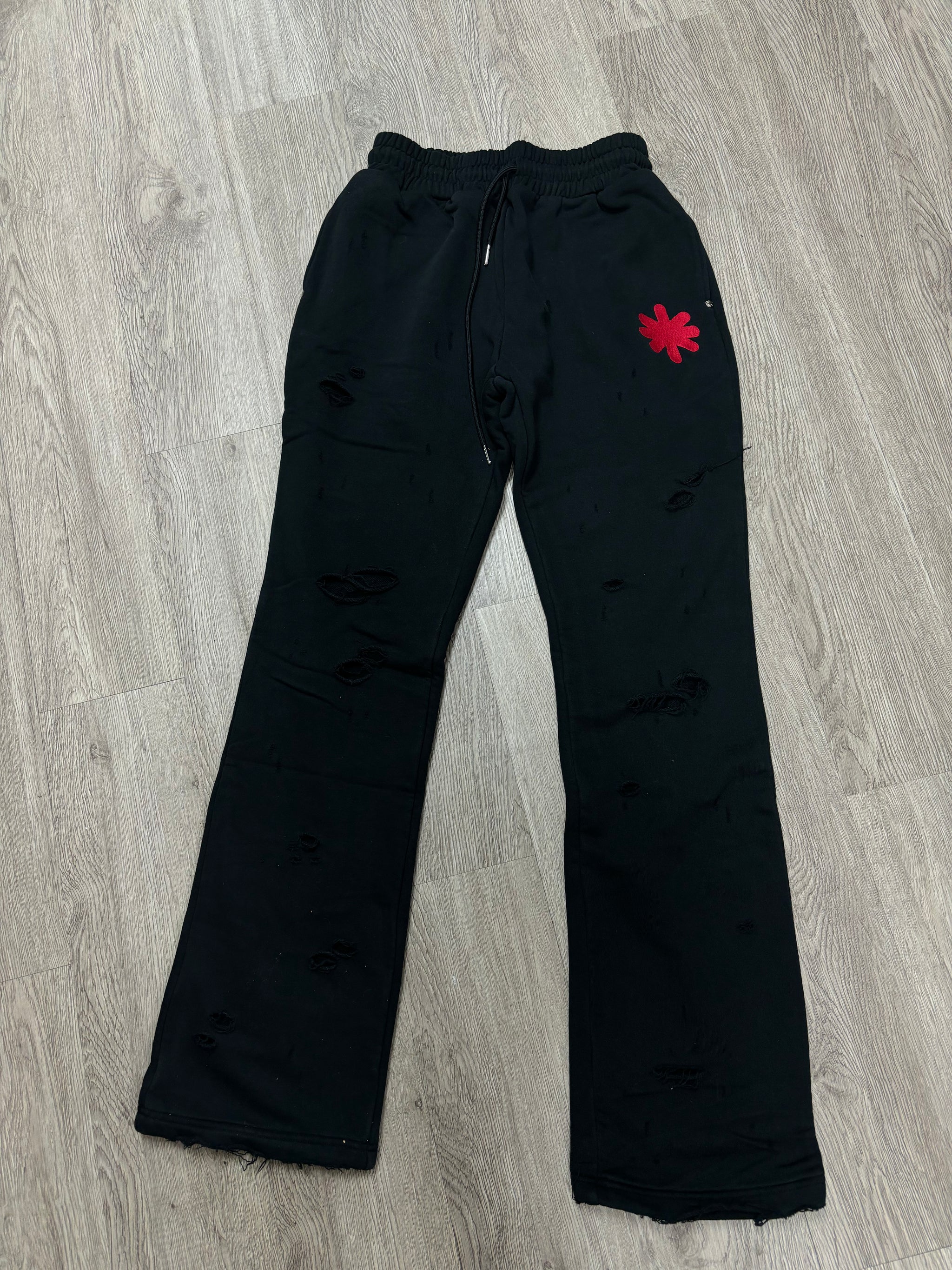 LOSTSHDWS Double Layered Classic Black & Red Sweats