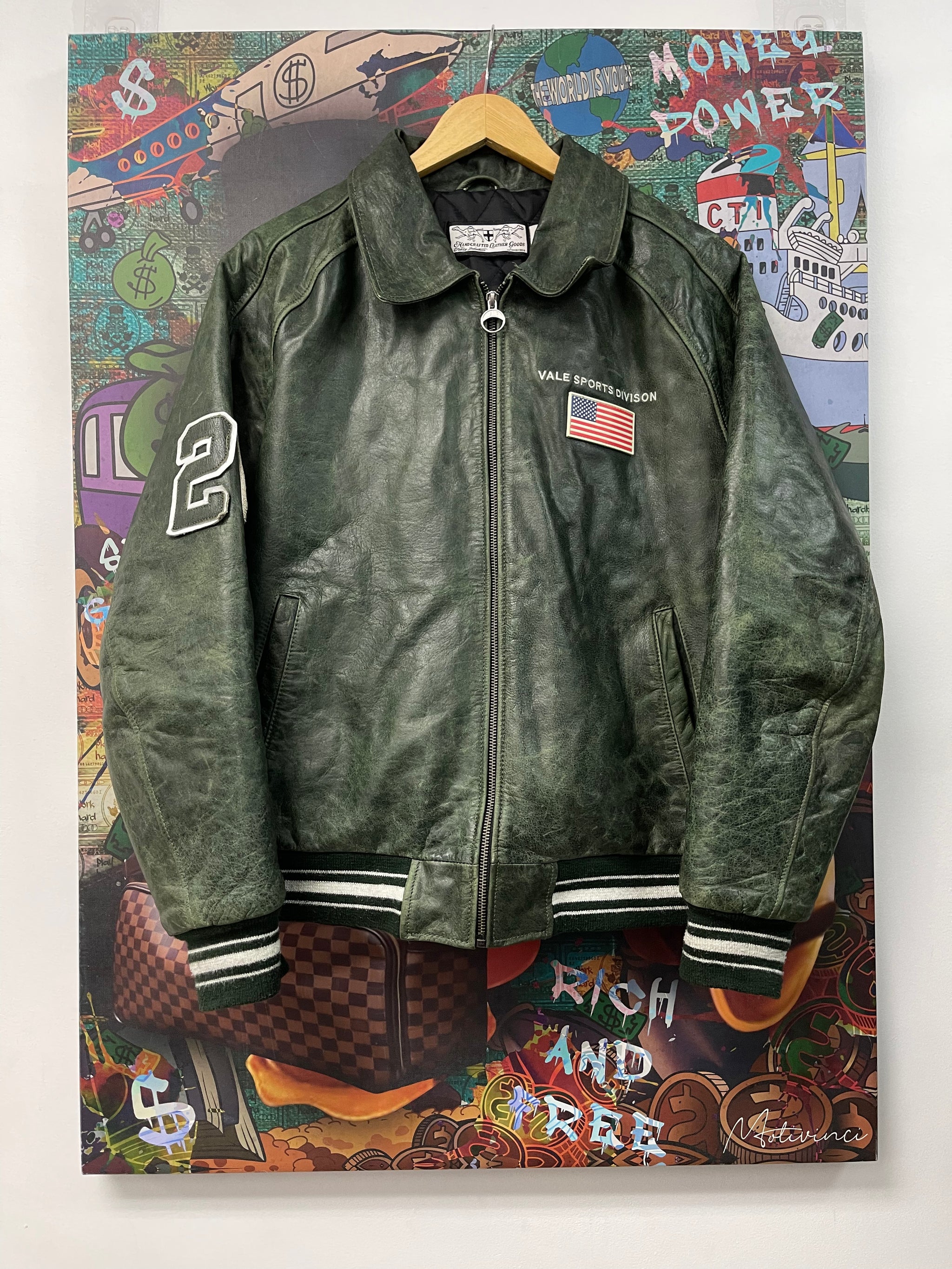 Vale Forever Valley Green Varsity Jacket
