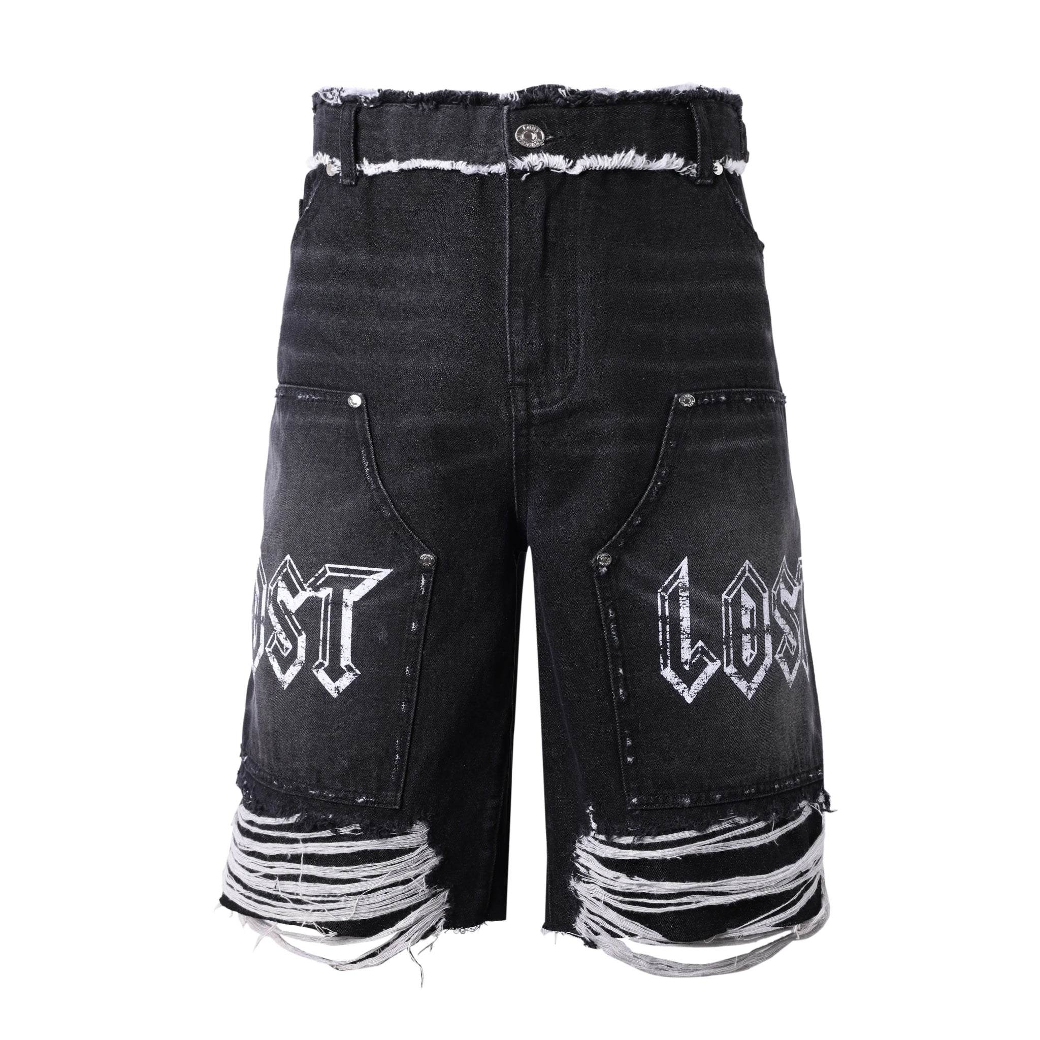 Lost Intricacy 'Shadow Carpenter' Jean Shorts
